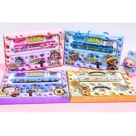 Jual STUDY SET 107 LABUBU CAPYBARA SANRIO STATIONERY SET SET ALAT TULIS ...