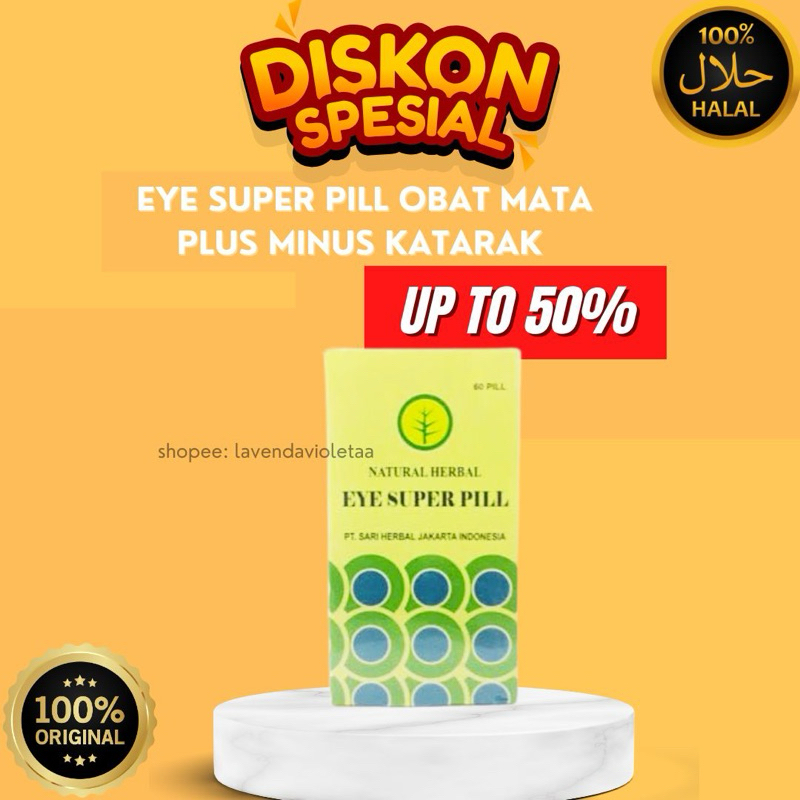 Jual OBAT MATA EYE SUPER PILL NATURAL HERBAL VITAMIN MATA PLUS MINUS ...