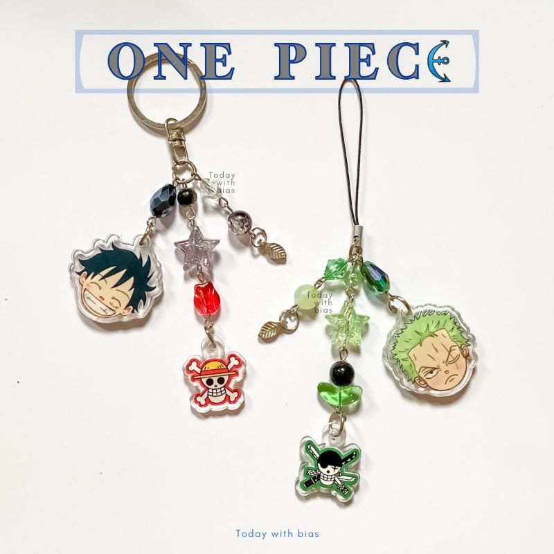Jual ONE PIECE - Phone strap Keychain | Gantungan kunci dan HP manik ...