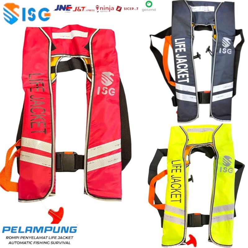 Jual Pelampung Life Jacket ISG Automatic / Life Jacket ISG Pelampung Otomatis | Shopee Indonesia