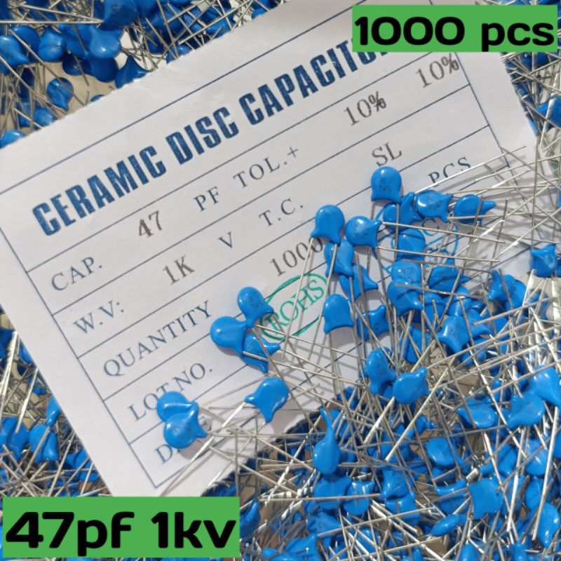 Jual KAPASITOR 47PF 1KV 1PACK 1000PCS | Shopee Indonesia