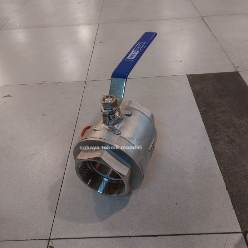 Jual SANKYO 1000 WOG 2p ball valve 2 1/2 inch lubang full bore stainless steel sus ss 316 ...
