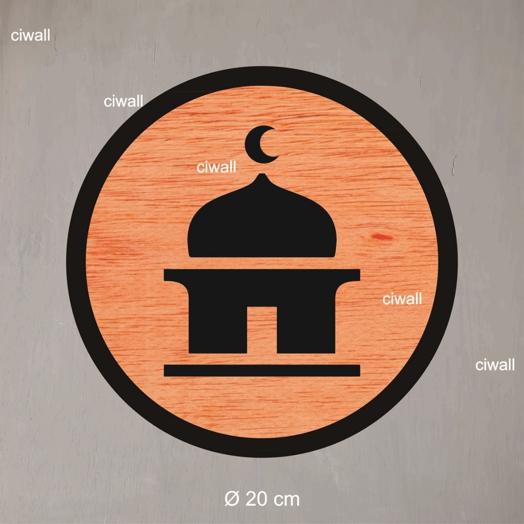 Jual Musholla Sign Mushola Tanda Papan Toko Signage Tempelan Dinding ...