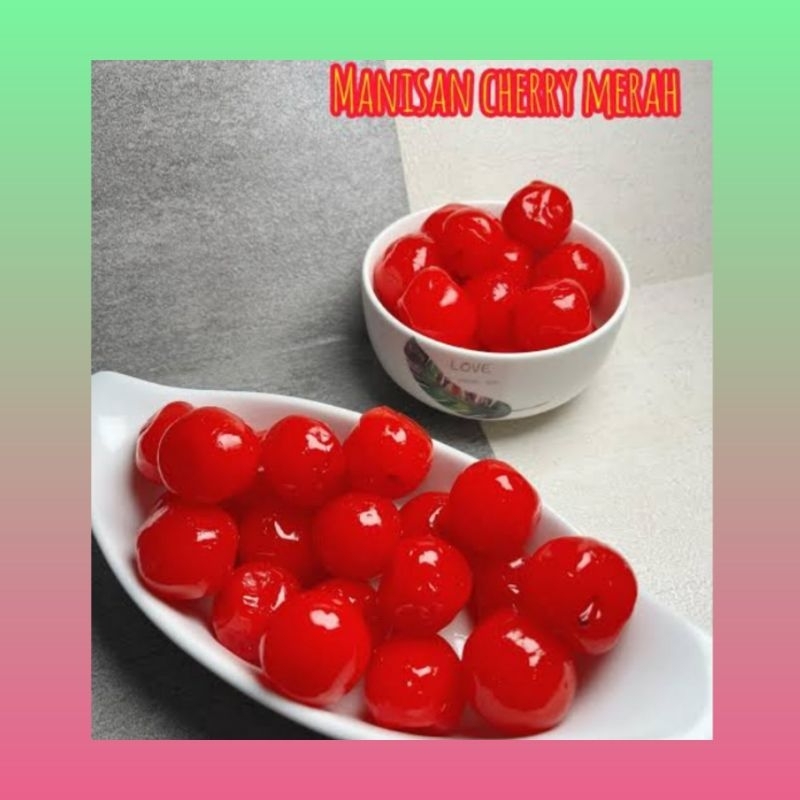 Jual Manisan buah cerry segar 250 gram | Manisan Cherry | Manisan Buah ...