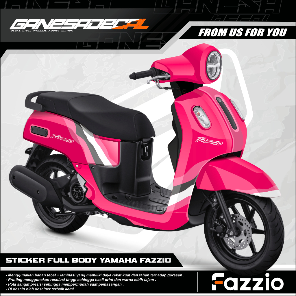 Jual Decal Sticker Fazzio Dekal Stiker Motor Yamaha Fazzio Full Body ...