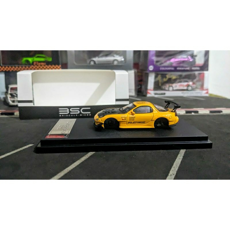 Jual Diecast BSC Briscale Micro Mazda Rx7 RX 7 FD3S RE Yellow Carbon Hood | Shopee Indonesia