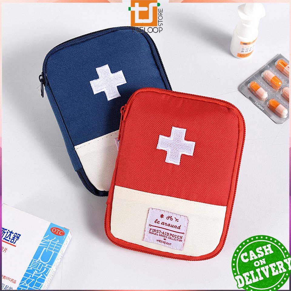 Jual Lebih Berkualitas OFMT42 Tas Obat P3K Tempat Obat Peralatan Organized P3K Mini Travel ...