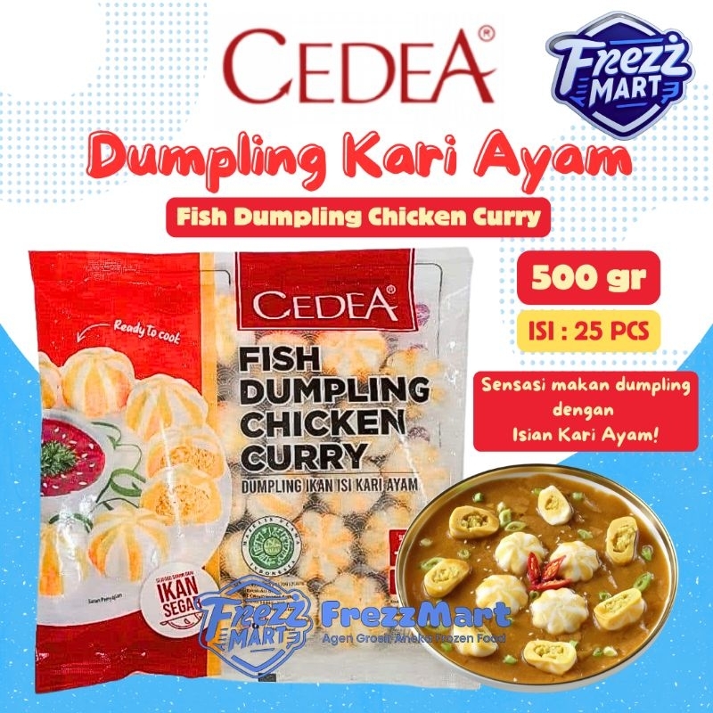 Jual Cedea Fish Dumpling Chicken Curry 500gr Ikan Olahan Dumpling Isi ...