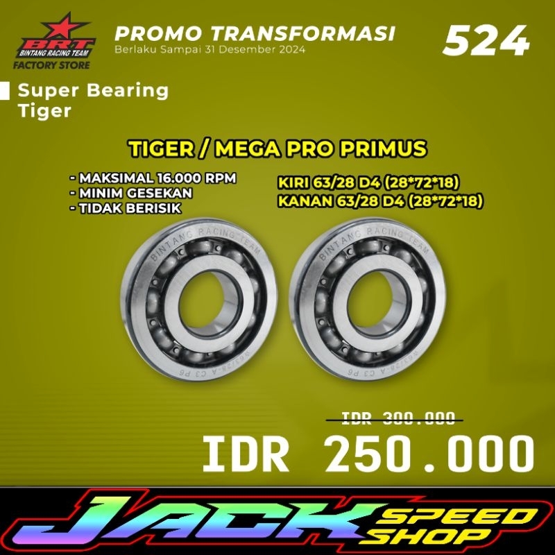 Jual BEARING KRUK AS BRT TIGER MEGAPRO OLD PRIMUS MP TIGER REVO GL PRO MAX NEOTECH LAHER LAHAR ...