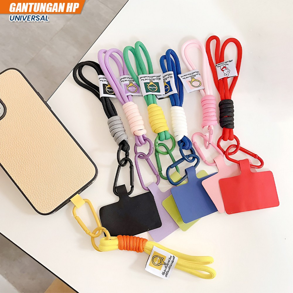 Jual Tali Gantungan HP Pendek Portabel / Tali Lanyard Phone Strap Anti ...