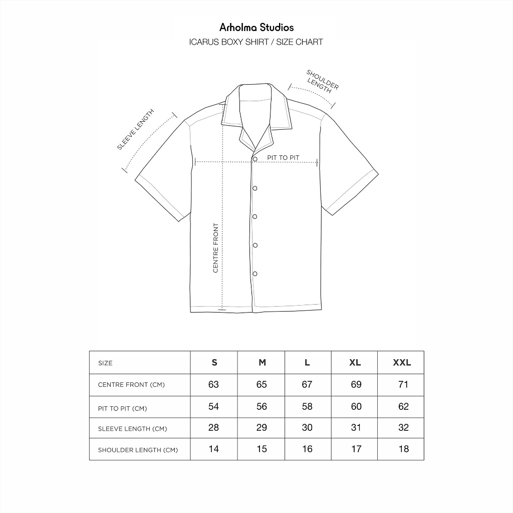 Jual Arholma Studios - Boxy Shirt 'Icarus' Black | Shopee Indonesia