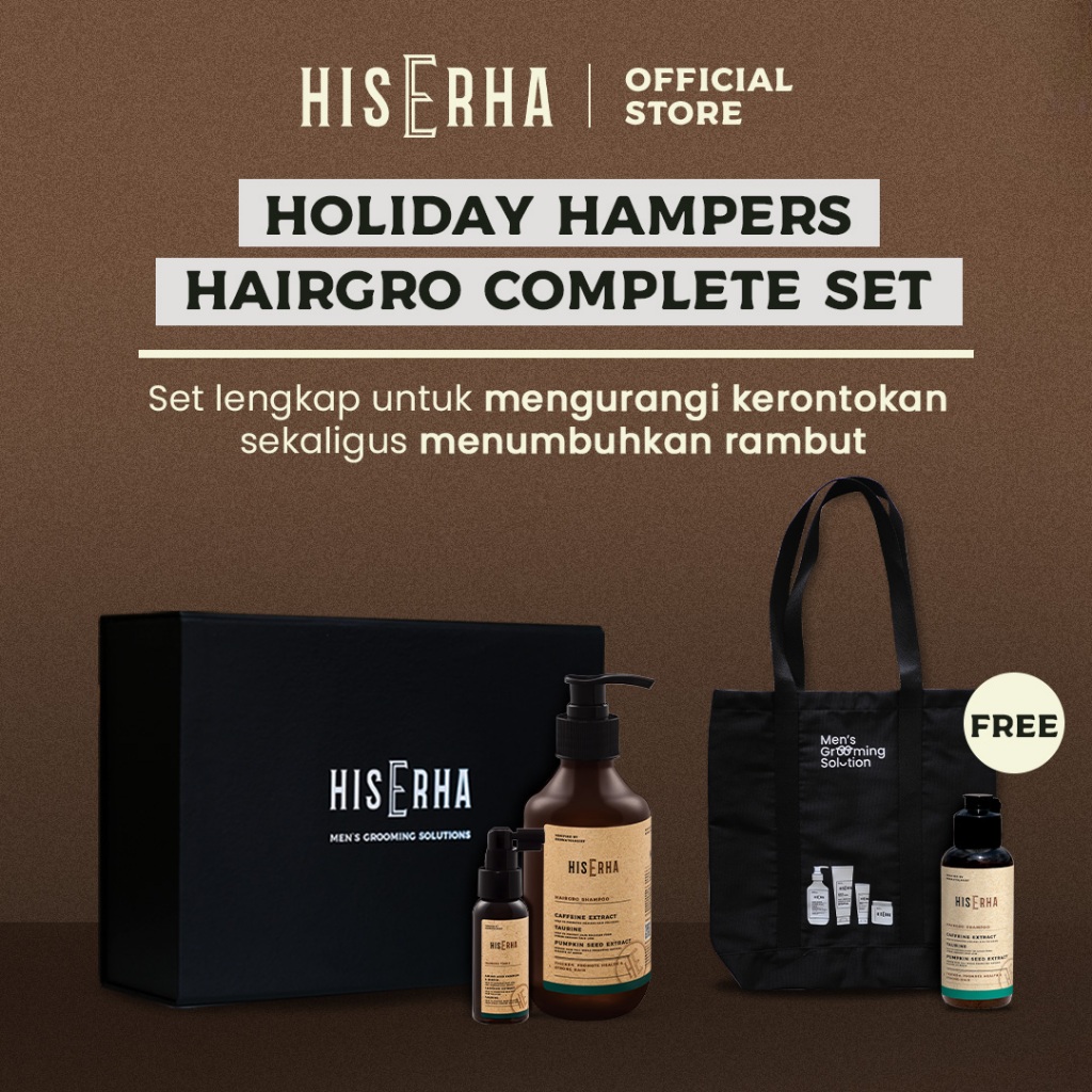 Jual HISERHA Holiday Hampers Hairgro Complete Set | Shopee Indonesia