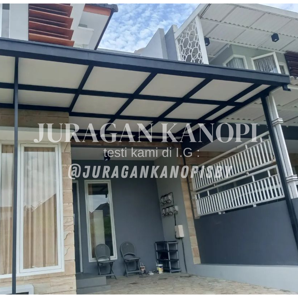 Jual Kanopi plafon grc + atap alderon single layer/rs surabaya | Shopee ...