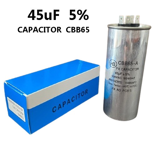 Jual Capacitor CBB65 45uF 5% Motor 450V AC Start Capacitor untuk AC dan Kompresor | Shopee Indonesia