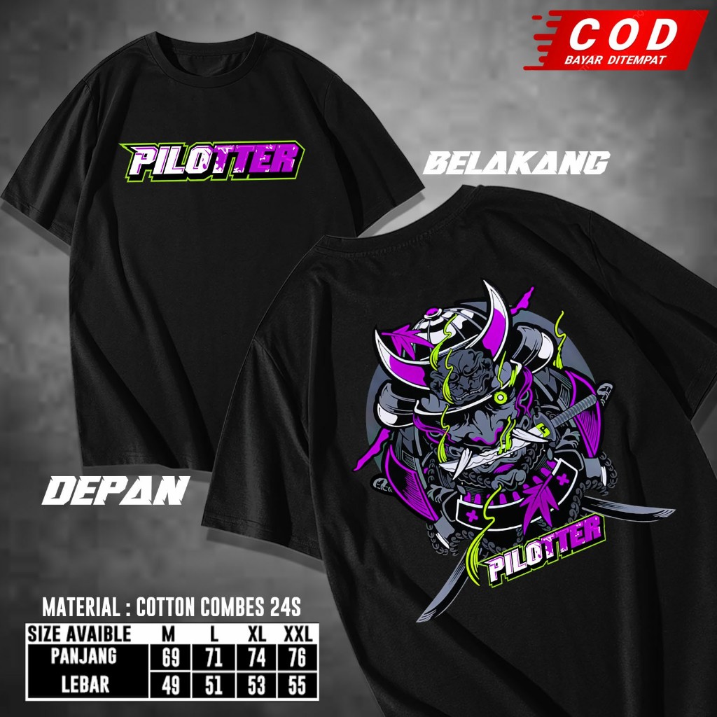 Jual KAOS PILOTER ORI PILOTER SAMURAI LIMITED EDITION KAOS PILOTERR KAOS BRAND | Kaos casual ...