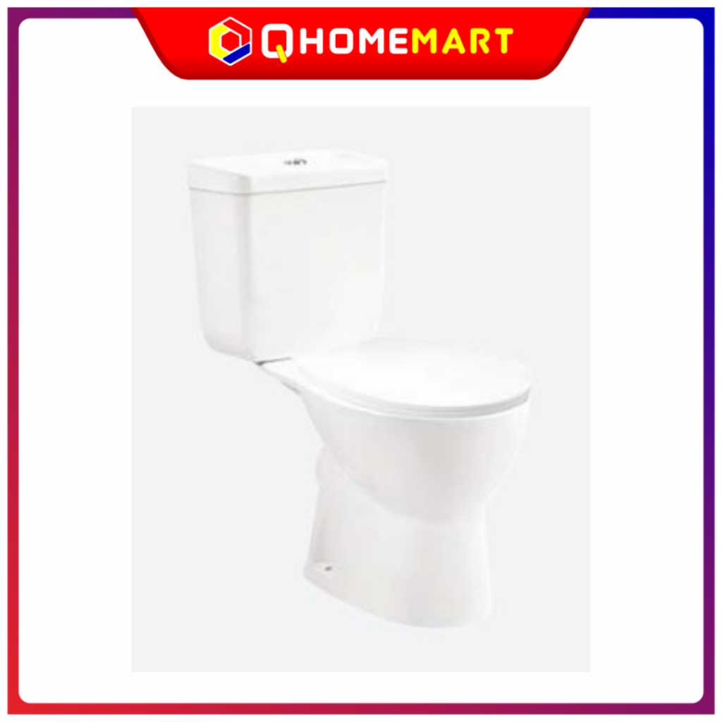 Jual Closet Duduk Washdown QPOP Two Piece 30Cm Soft Closed Dual Flush ...
