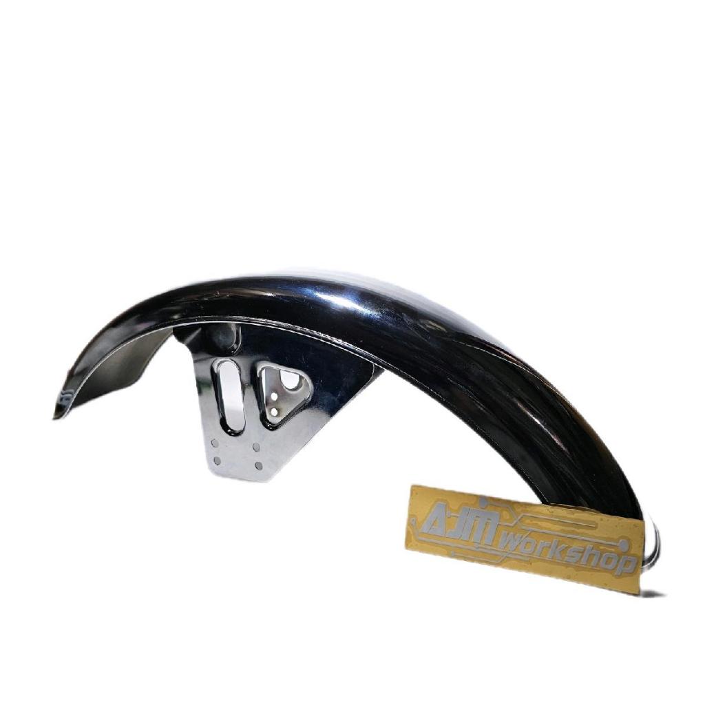 Jual SLEBOR DEPAN WIN 100 BESI CROME POLOS Motorcycle | Shopee Indonesia