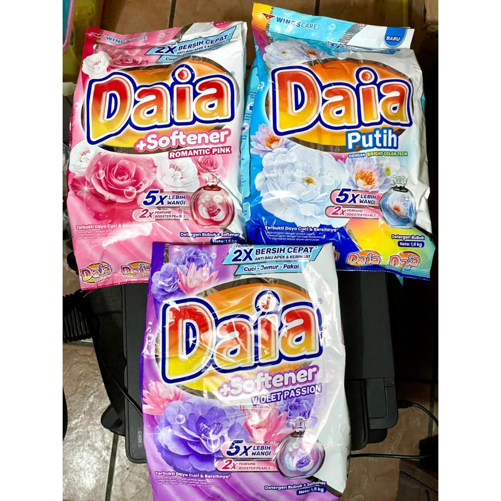 Jual Daia Deterjen Bubuk 1500gr Detergent Powder 1.5kg | Shopee Indonesia