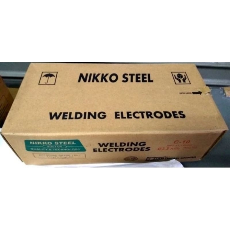 Jual Kawat Las NIKKO STEEL C-10 AWS E6010 dia 3,2mm |5KG | Shopee Indonesia