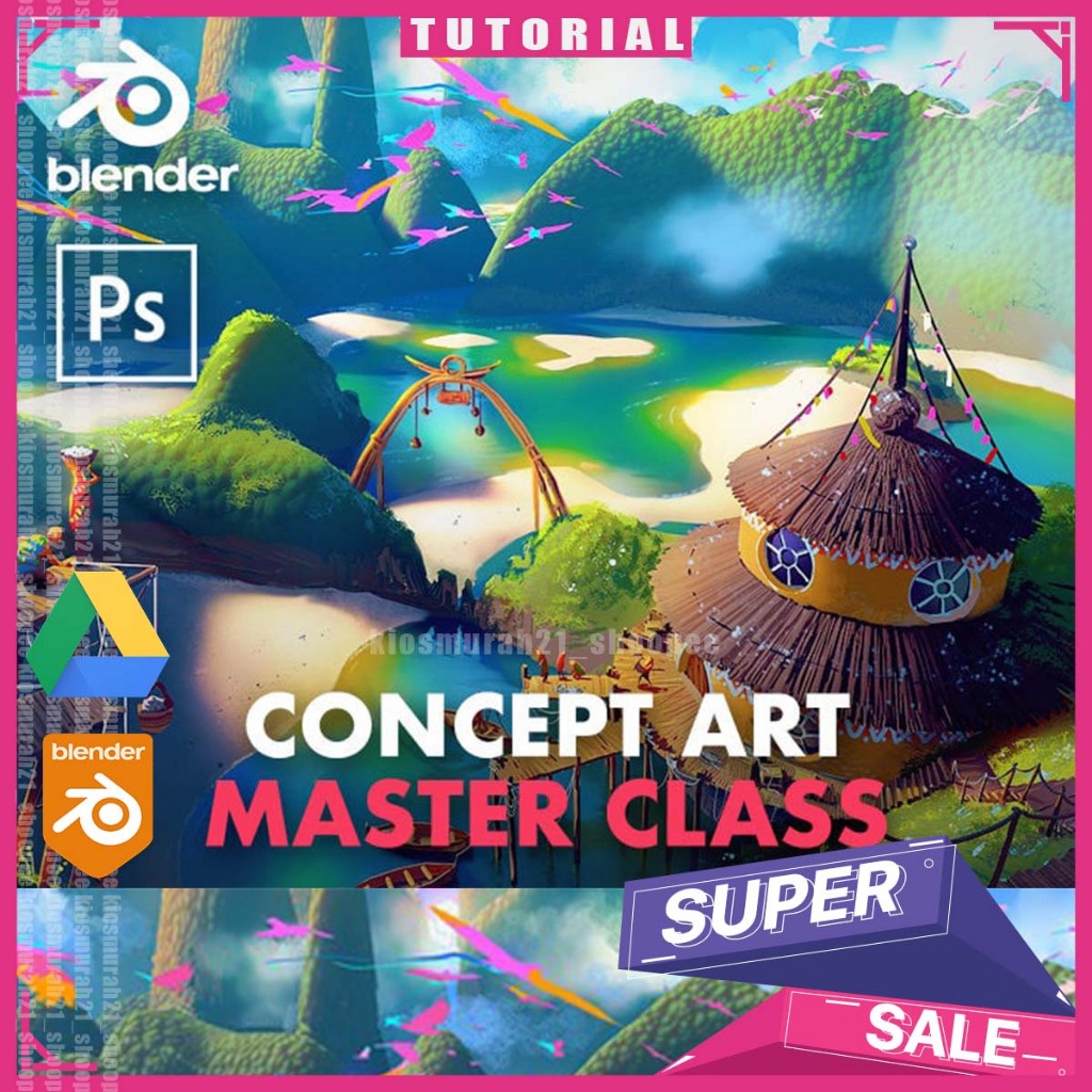 Jual Blender 3D - Concept Art Masterclass Create Conceptual Art from ...