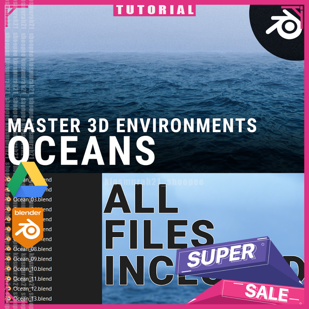 Jual Blender 3D - Create Realistic Looking Oceans in Blender 3D Blender Tutorial | Shopee Indonesia