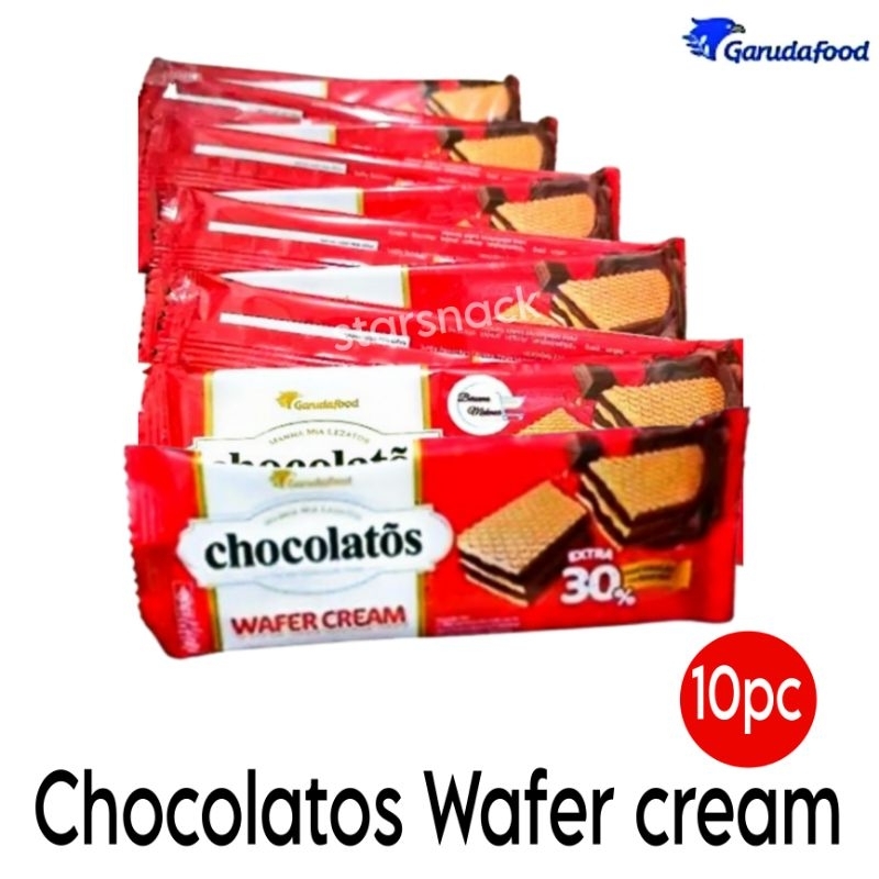 Jual Chocolatos Wafer cream isi 10pc/ Renceng | Shopee Indonesia