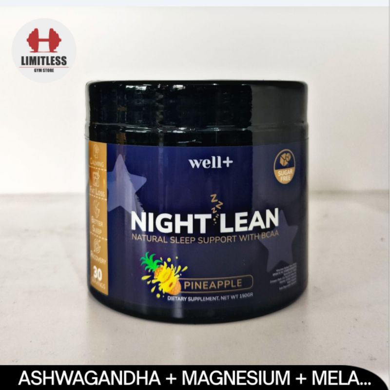 Jual WELL+ Night Lean Fat Burner 150g - Sleep Support Magnesium ...