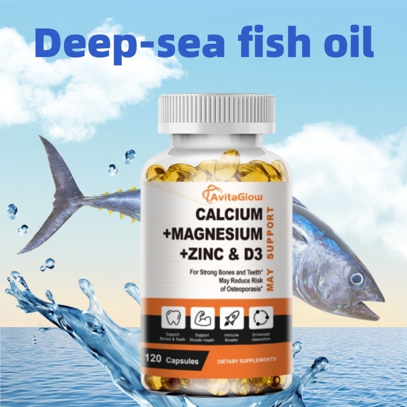 Jual Deep-sea fish oil AvitaGlow minyak ikan Kalium Magnesium Zinc & D3 ...