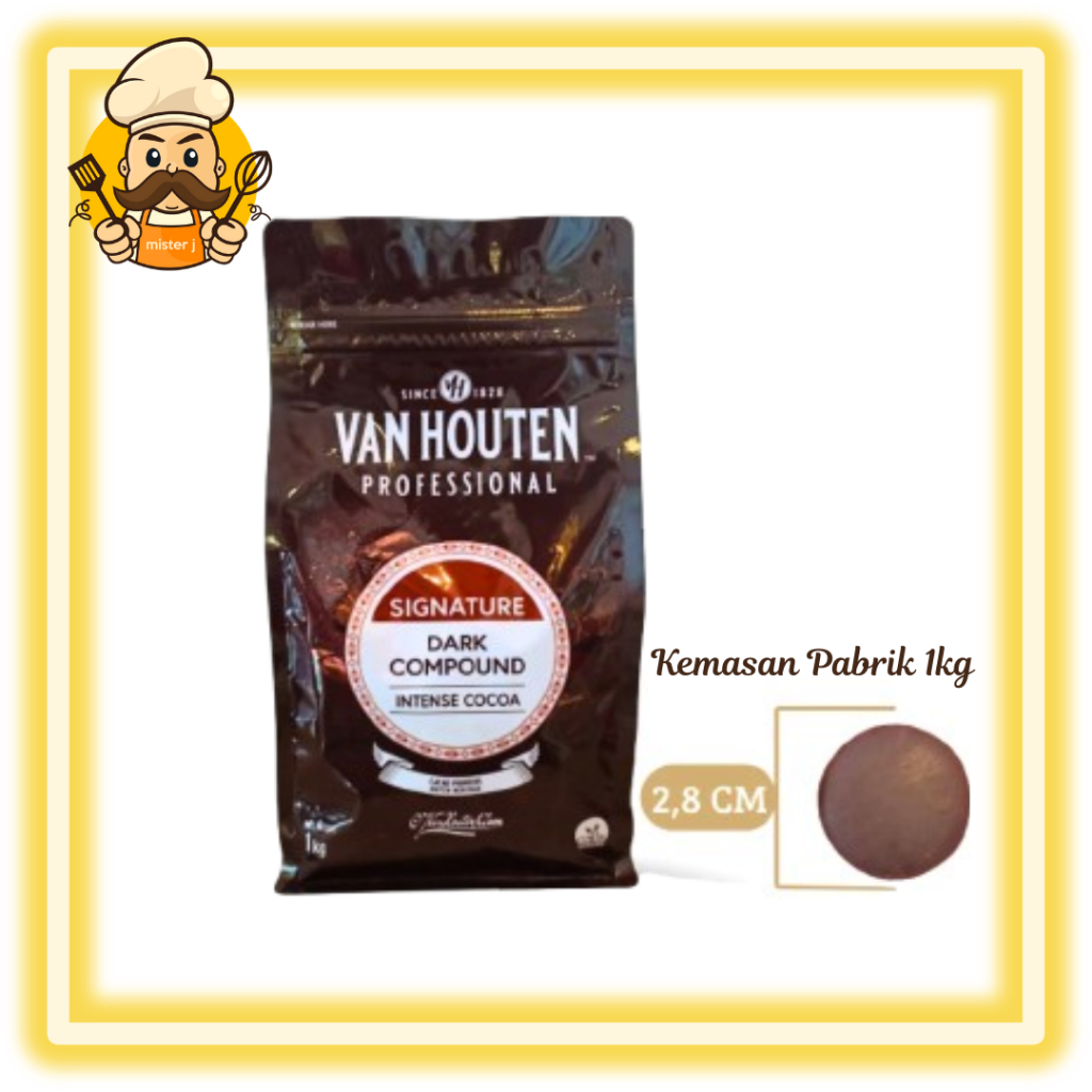 Jual Van Houten Instense Dark Compound Coins| 1 Kg + ES BATU | kemasan pabrik asli | Kemasan ...