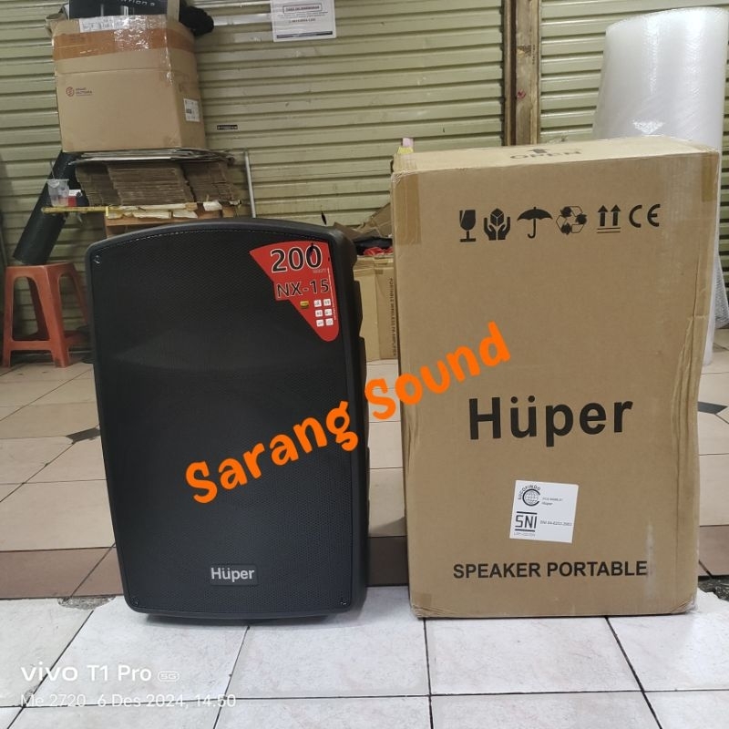 Jual Speaker Portable Huper NX15 Speaker bluetooth 15inch garansi ...