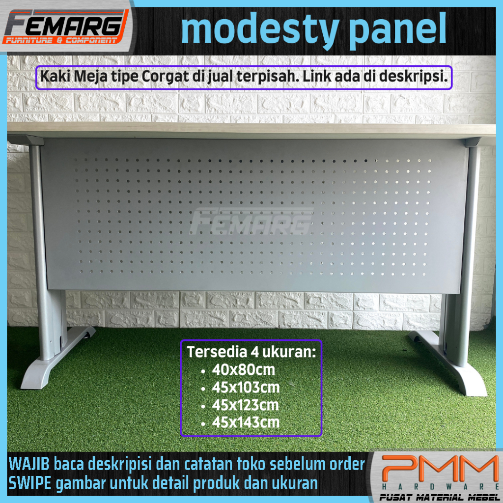 Jual modesty panel FEMARG | komponen meja kerja kantor office table ...