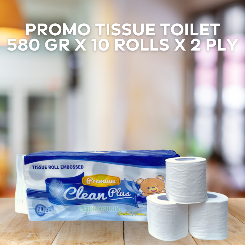 Jual promo tissue Clean Plus Toilet 10 rolls 2 ply | Shopee Indonesia
