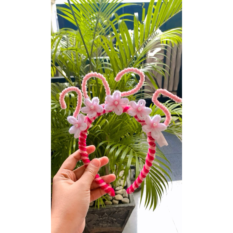 Jual bando 2025/bando tahun baruan/bando kawat bulu/bando homemade ...