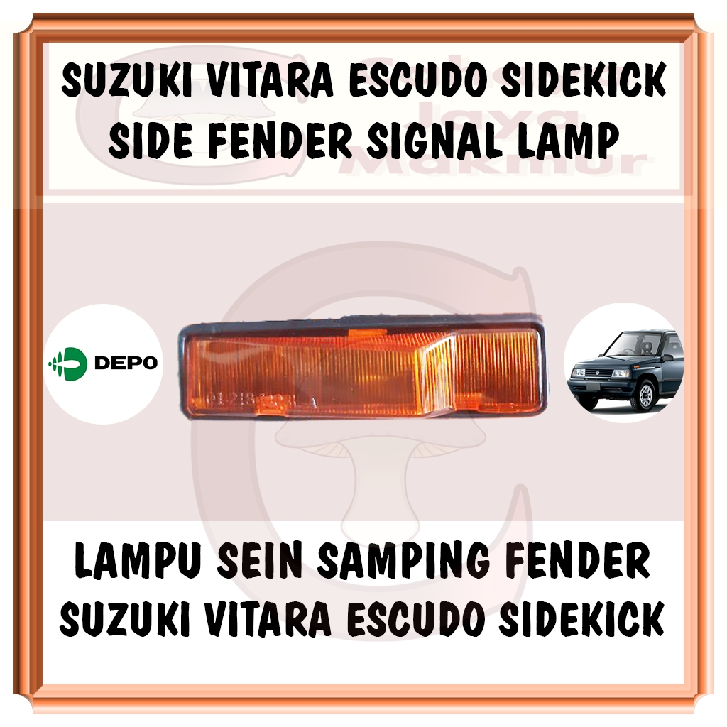 Jual PCS Lampu Sein Sen Signal Riting Side Fender Samping Suzuki Vitara Escudo Sidekick Kuning ...