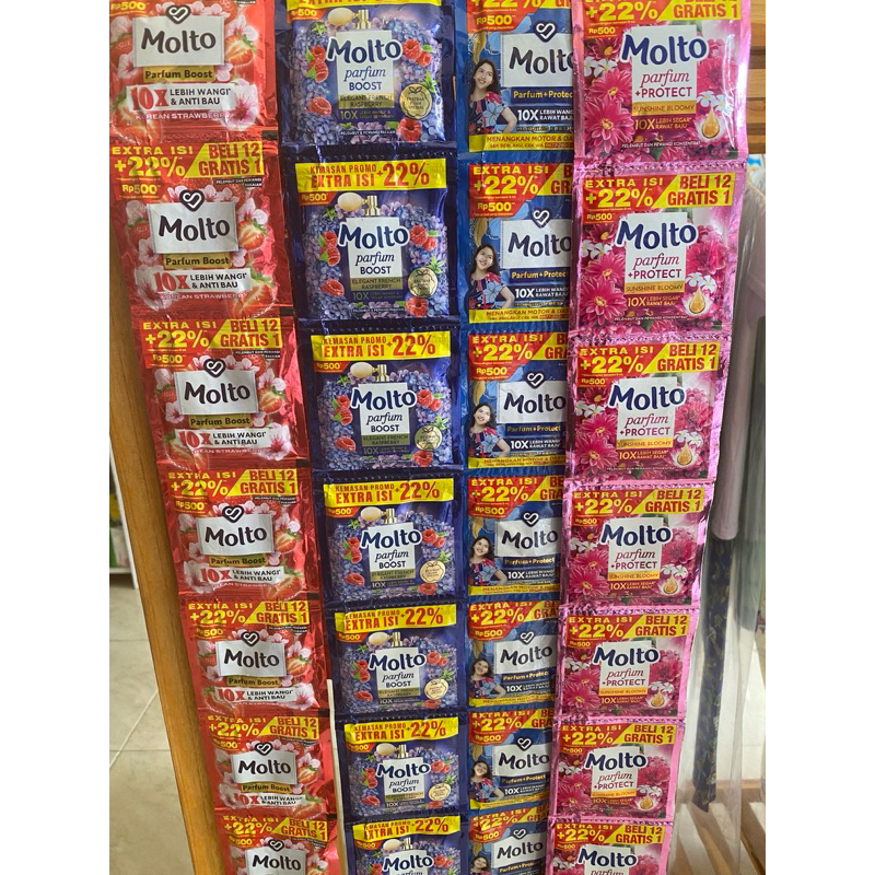 Jual MOLTO / DOWNY Sachet All Varian Harga PER renceng/12 sachet ...