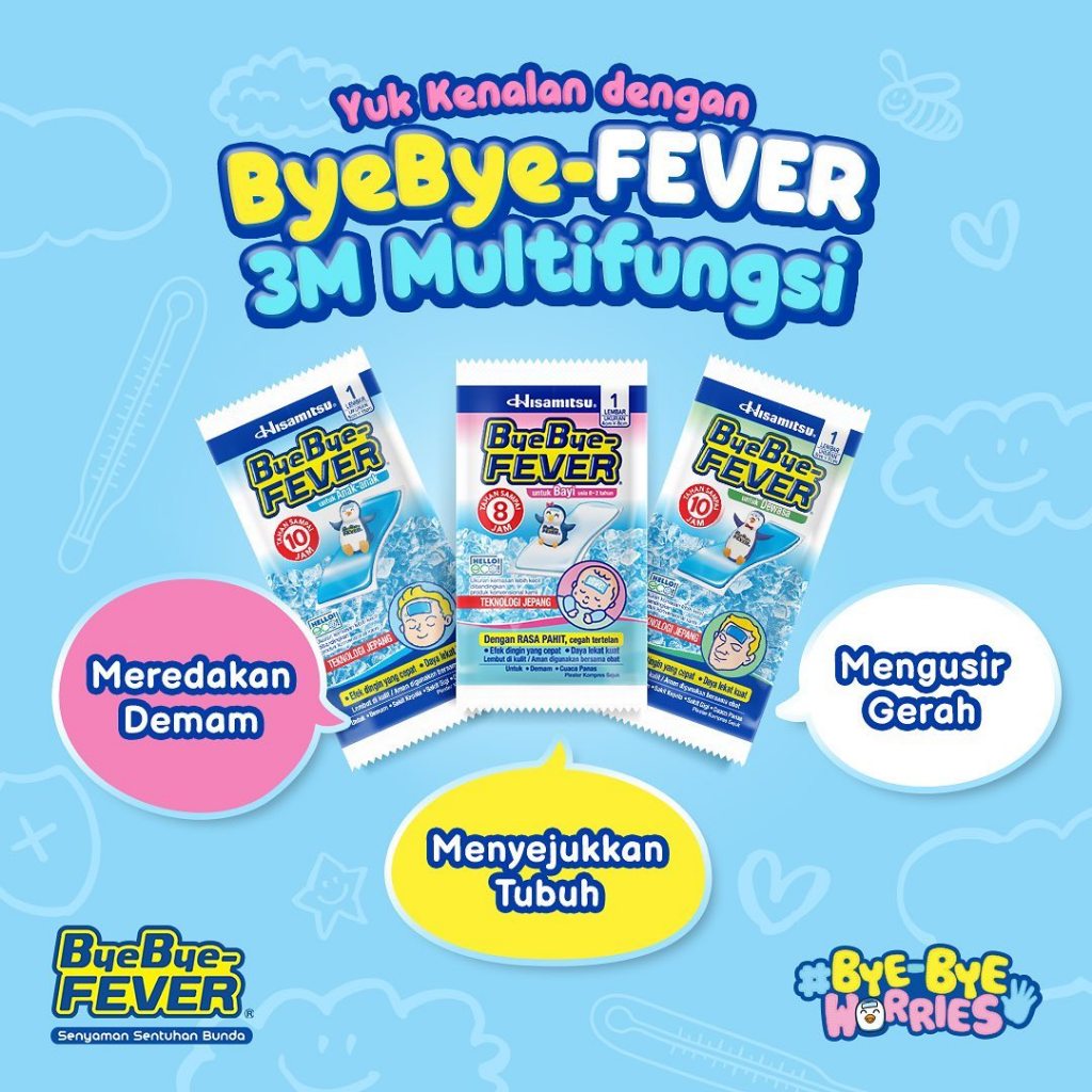Jual Bye Bye Fever Bayi / Anak / Dewasa Sachet Eceran 1 lembar ...