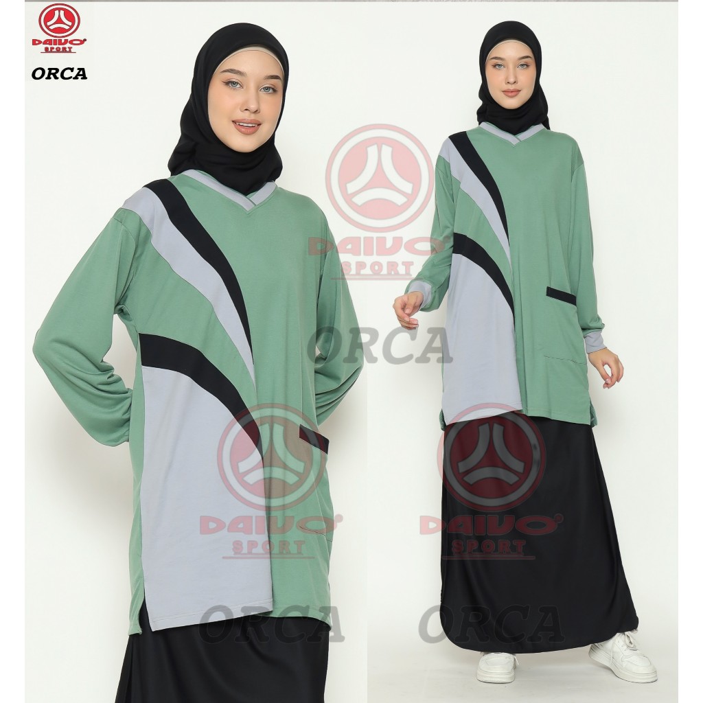 Jual Setelan Baju Senam Muslimah Rok Celana / Model Celana Rok Muslimah ...