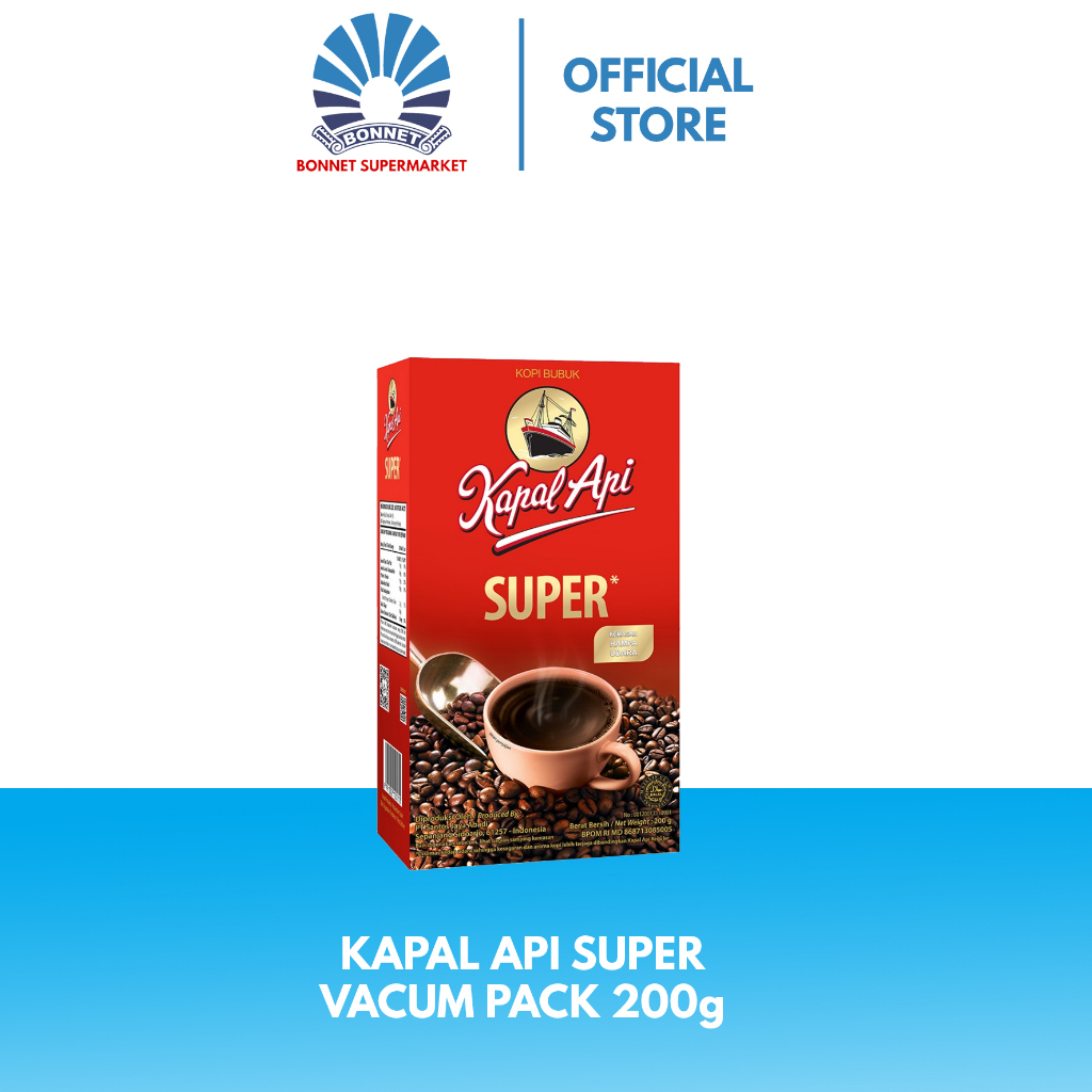 Jual Kapal Api Super Kopi Bubuk Vacum Pack 200g 8991002105010 | Shopee Indonesia