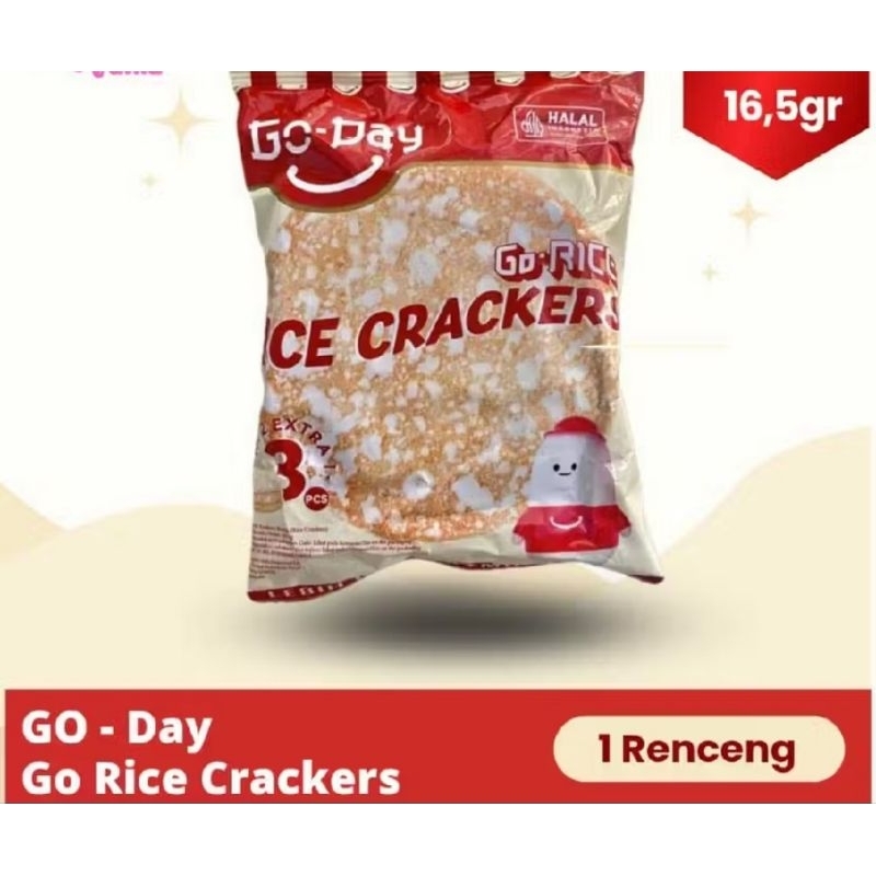 Jual Go Day Go Rice Crackers (1renceng isi 10pcs) | Shopee Indonesia