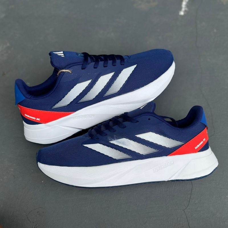 Jual sepatu sneakers pria navy white oren | Shopee Indonesia