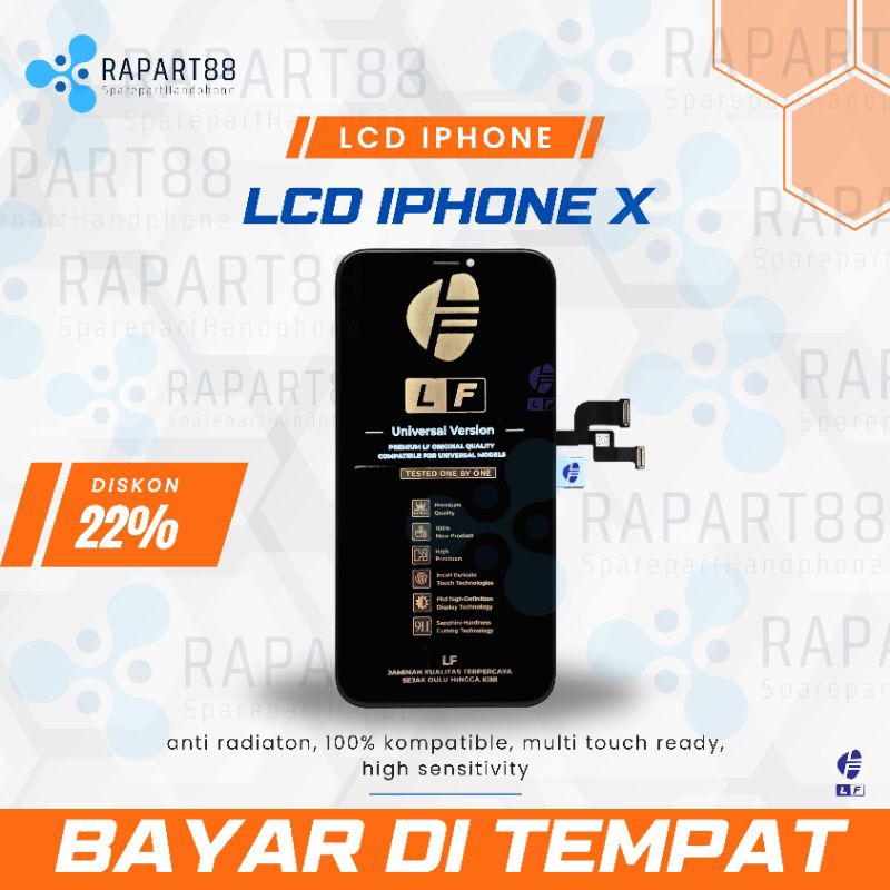 Jual LCD iPhone X GX Original Fullset Touchscreen Life Future kualitas ...