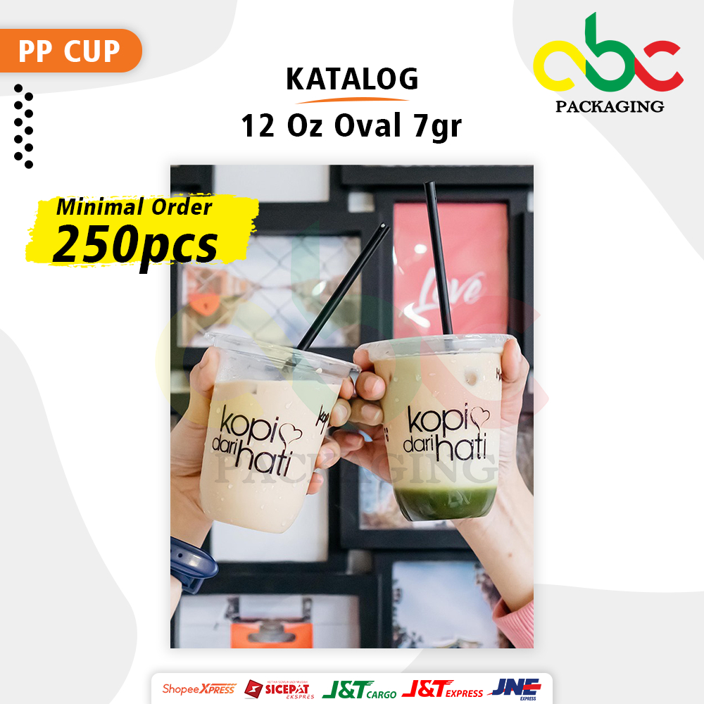 Jual Sablon Gelas Cup Oval 12 Oz Starindo (7 Gram) cup cafe, Cup ...