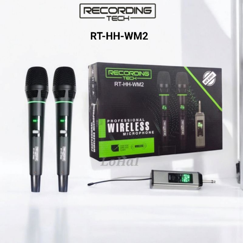 Jual Microphone Wireless Recording Tech RT-HH-WM2 RT HH WM2 Mic ...
