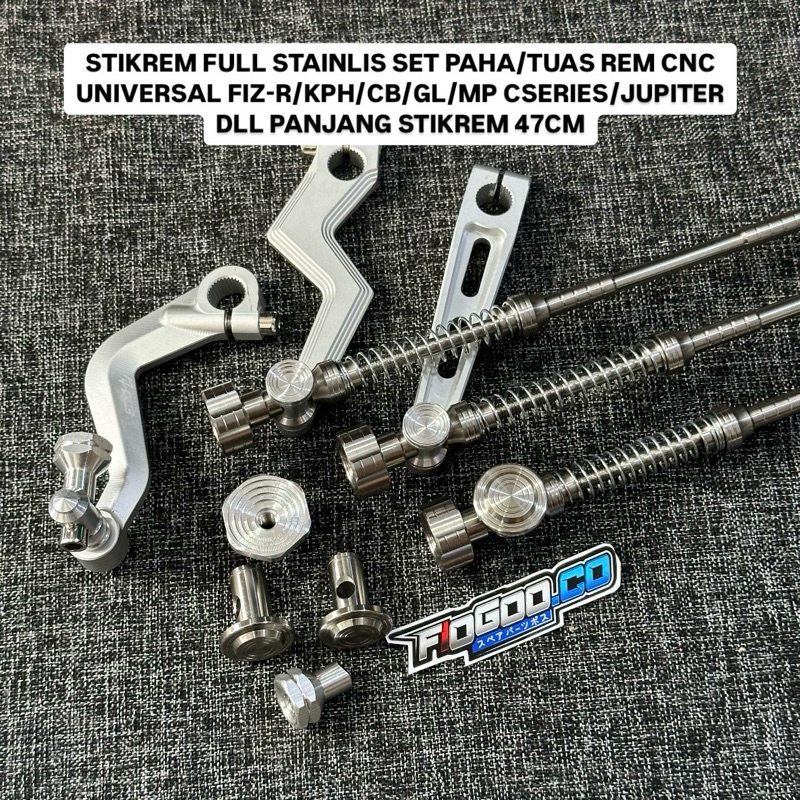 Jual STIKREM STAINLIS CB/FIZ R/GRAND/UNIVERSAL MOTOR TUAS REM STICK REM ...