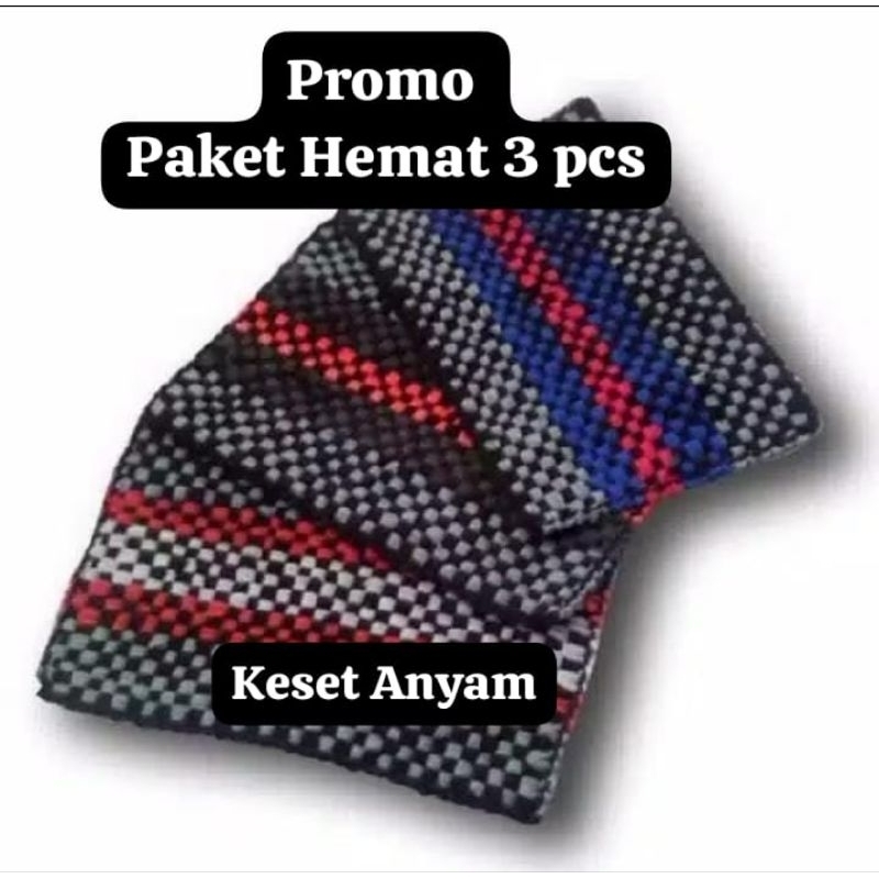 Jual PAKET HEMAT (3 PCS) KESET ANYAM/ KESET RAJUT UK. 35x57 ANTI SLIP ...