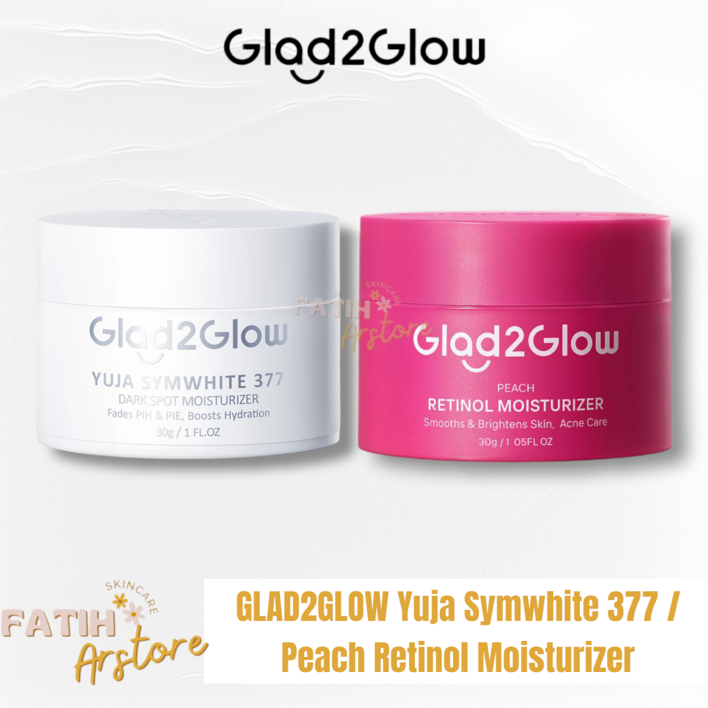 Jual GLAD2GLOW Yuja Symwhite 377 Dark Spot / Peach Retinol Moisturizer ...