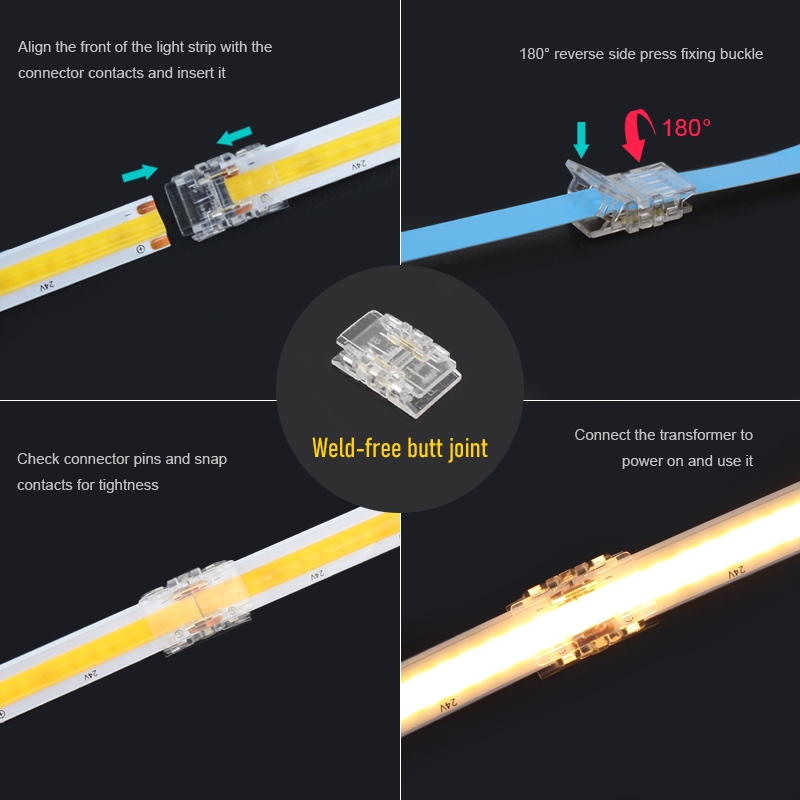 Jual 12V/24V Sambungan Led Konektor Led Strip / Cob | Shopee Indonesia