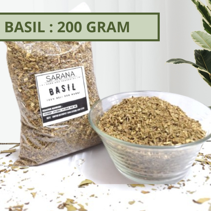 Jual Basil Bubuk Kering Asli Murni Organik 200 Gram / Rempah Bubuk ...