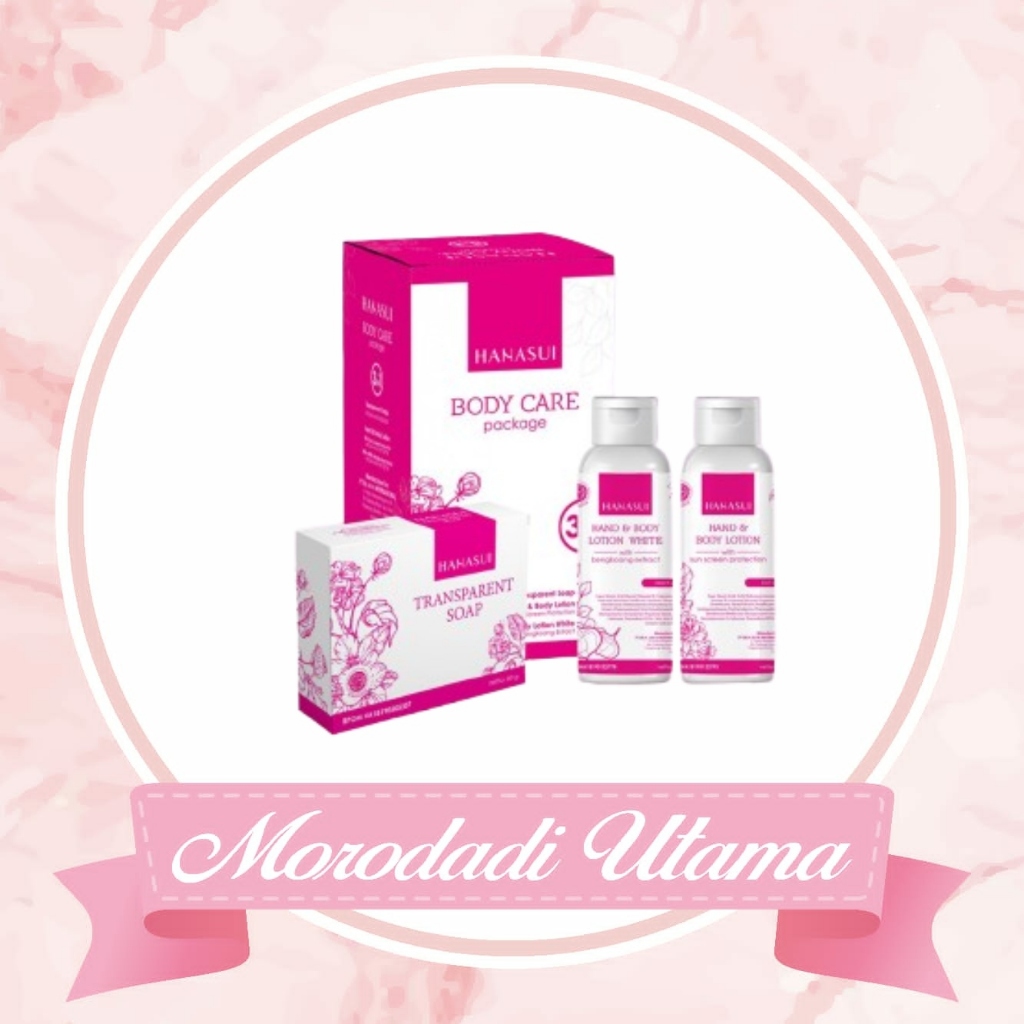 Jual HANASUI - Body Care 3IN1 ( Hand Body Lotion + Sunscreen + Bar Soap ...