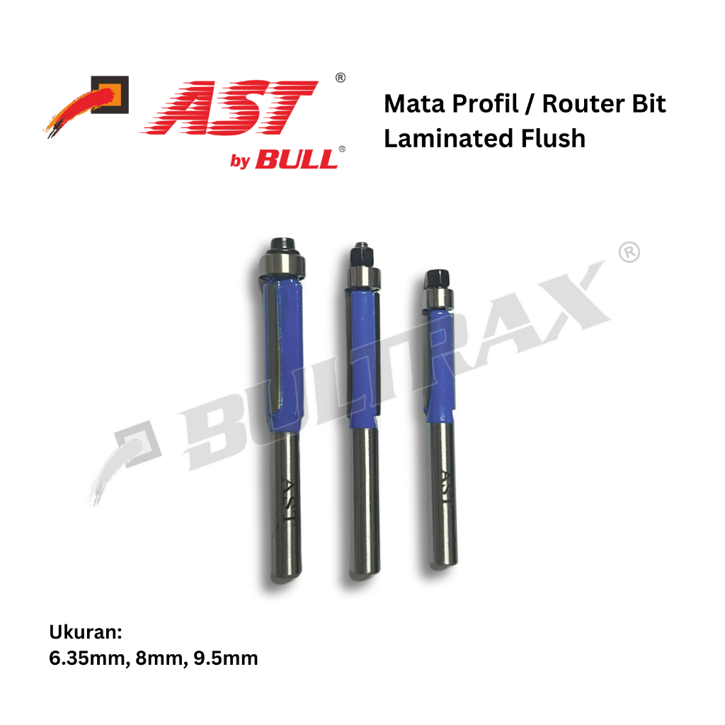 Jual AST Mata Profil Laminated Flush ukuran 6mm, 8mm, 10mm / 151 series ...